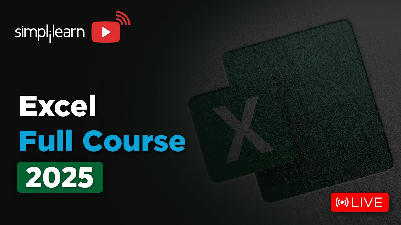Excel Full Course 2026 Excel Tutorial For Beginners Microsoft Excel