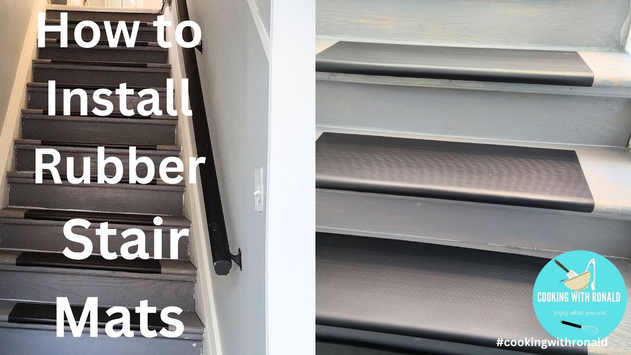 How To Install Indoor Rubber Stair Mats Stairs Youtube