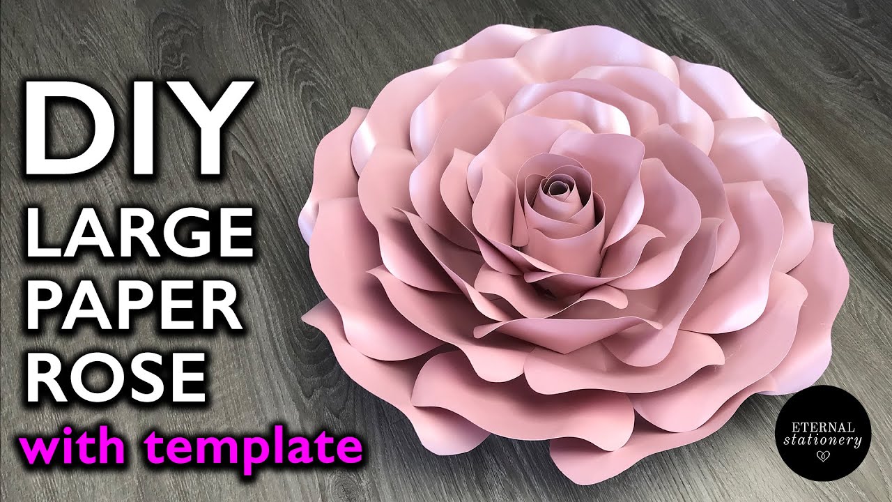 How To Make A Giant Paper Rose Step By Step With Pictures Infoupdate Org