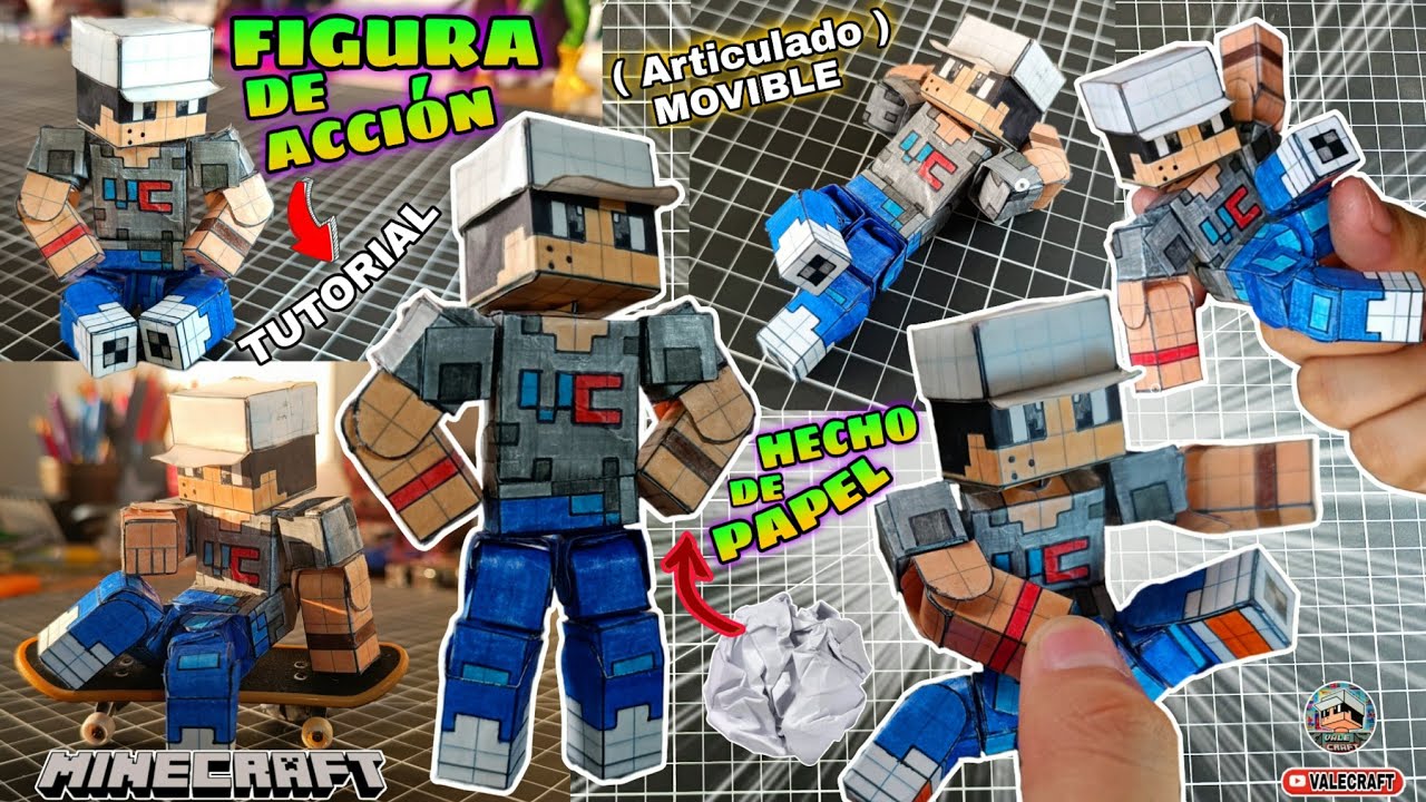 Plantilla Para Hacer Una Figura De Minecraft