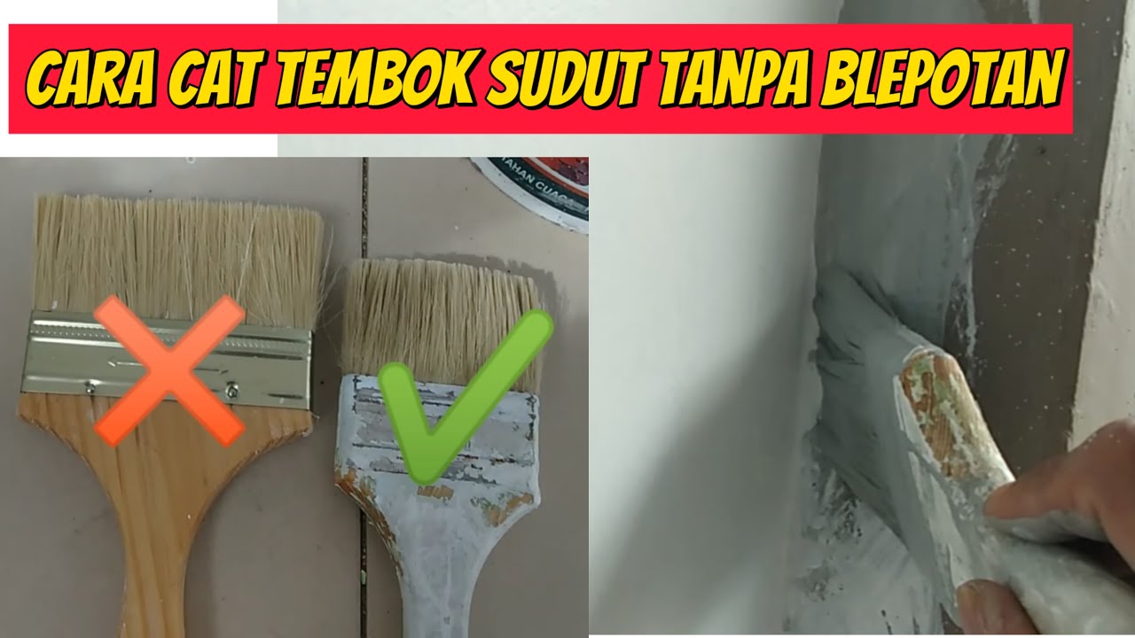 Cara Mengecat Bagian Sudut Dinding Youtube