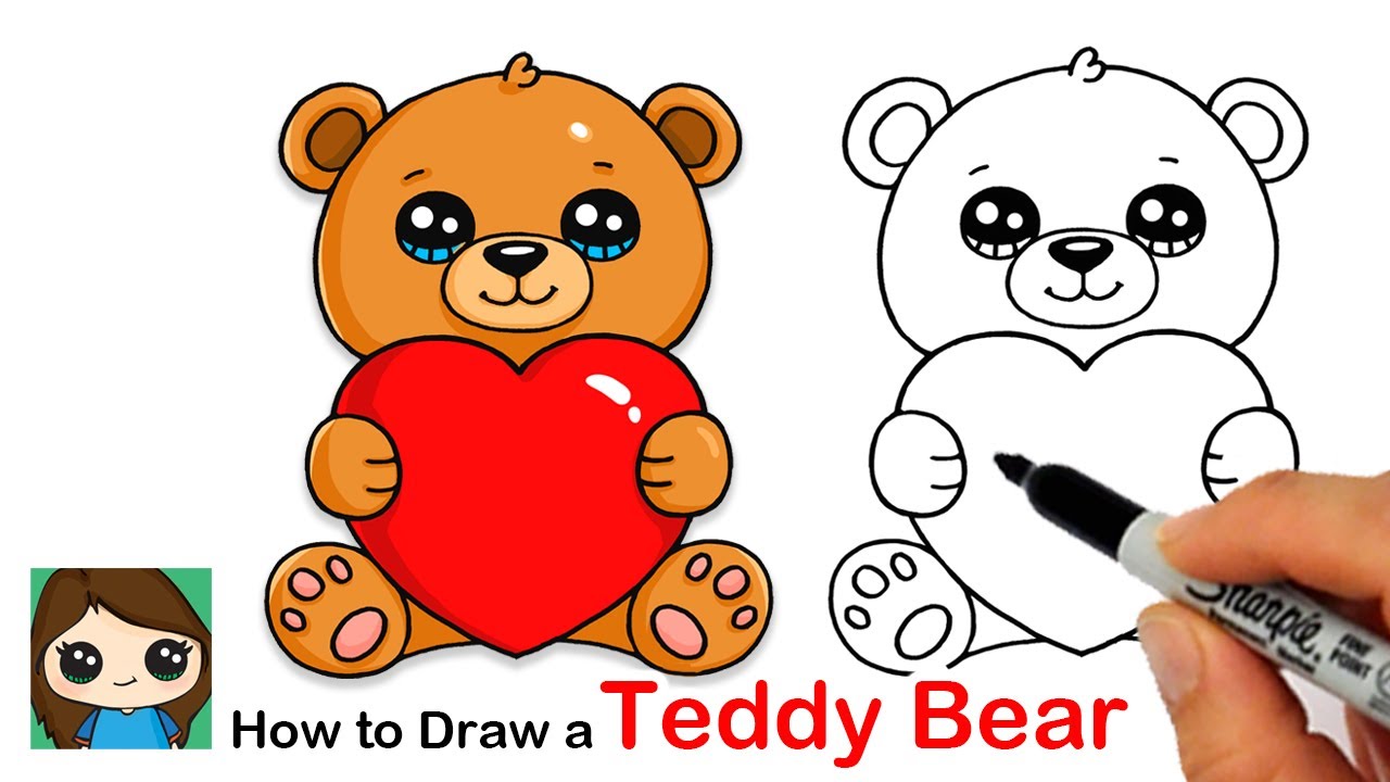 How To Draw A Cute Teddy Bear Step By Step Easy