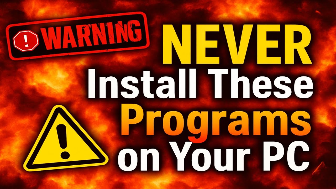 Stop Donтащt Install These Programs On Your Pc тау Theyтащre Dangerous тъая пёятг