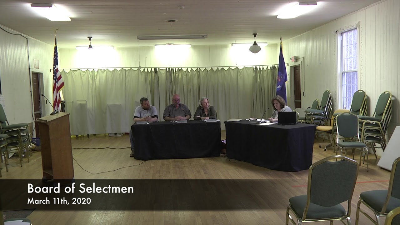 Board Of Selectmen 03 11 2020 Youtube