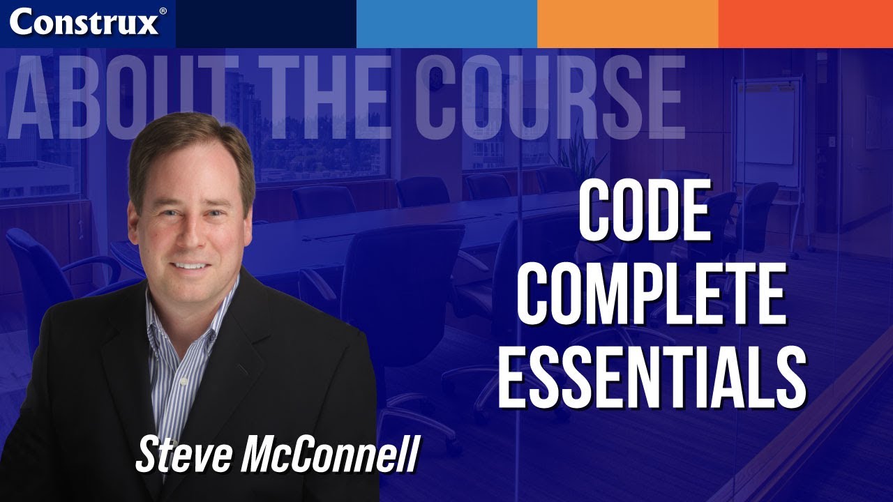 Code Complete Essentials About The Course Youtube