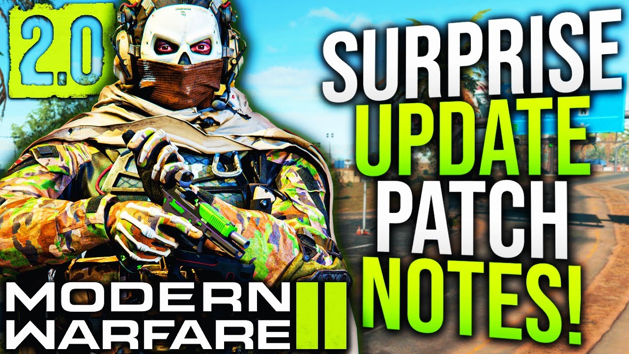 Modern Warfare 2 New Surprise Update Patch Notes Warzone 2 New