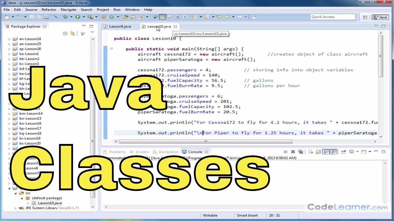 Java Programming Tutorial 10 Adding A Constructor To A Class Youtube