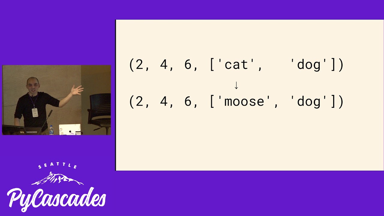 Al Sweigart The Amazing Mutable Immutable Tuple Youtube
