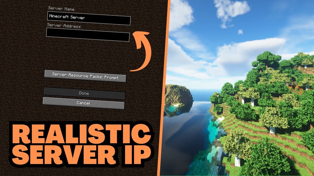 Minecraft Realistic Server Ip Address Youtube