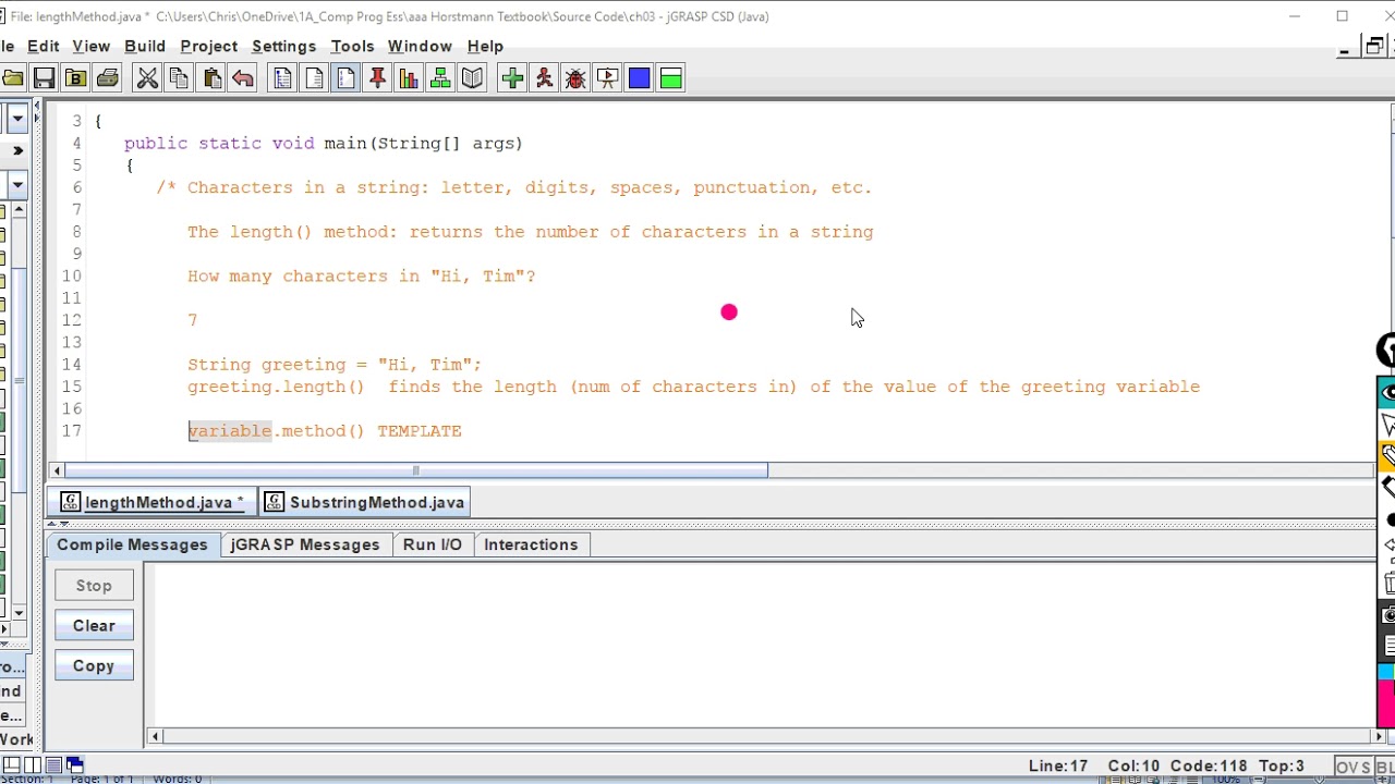 Length Method Java Youtube