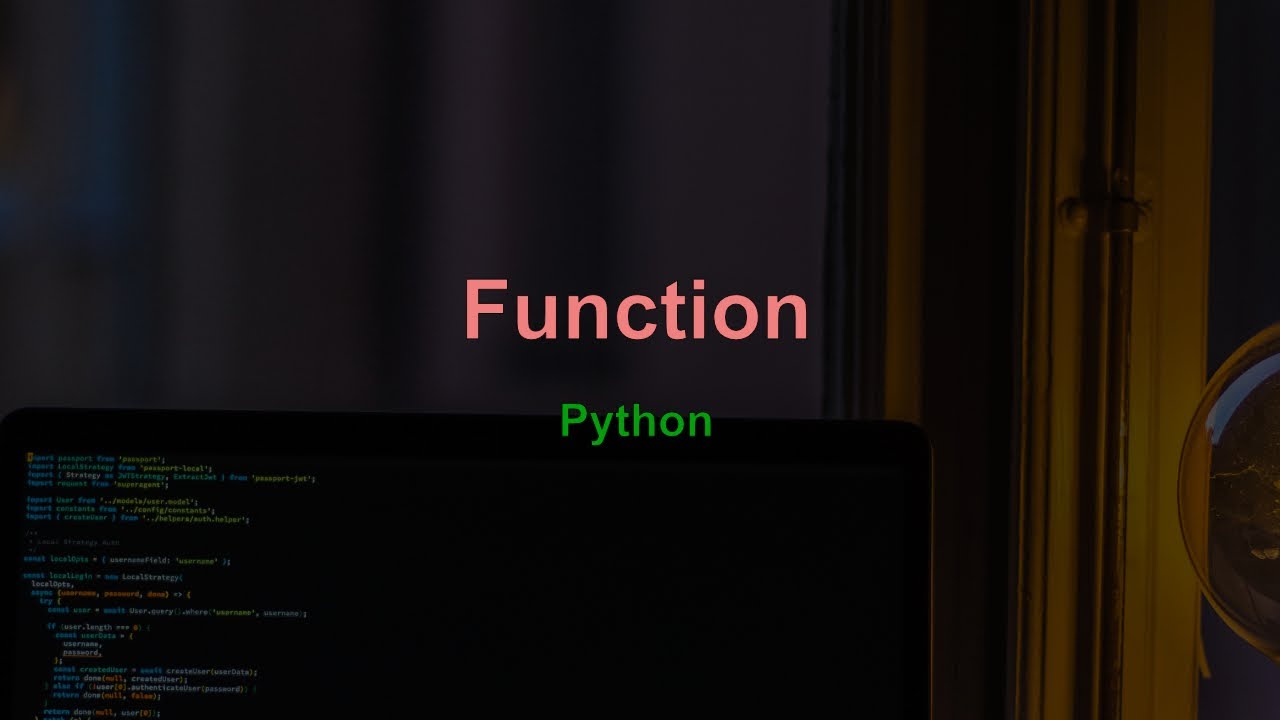 Function Dalam Pemrograman Python Youtube