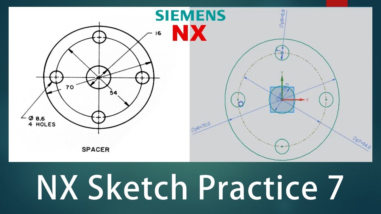 Nx Sketch Practice 07 Youtube