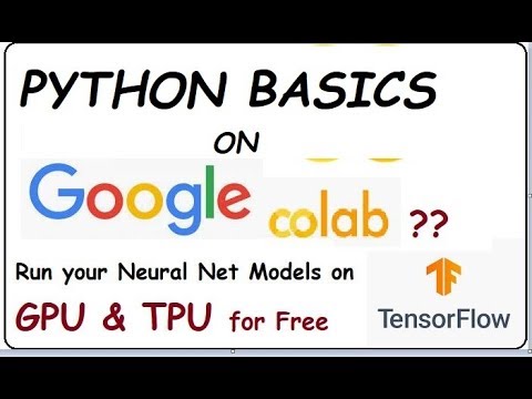 Python Basics With Google Colab Diy 2b Youtube