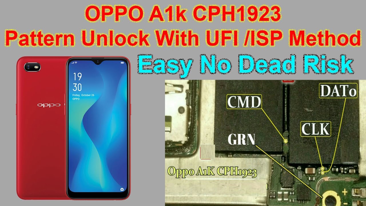 Oppo A5 Cph1931 Isp Emmc Pinout For Offline Remove Pattern And Frp ...
