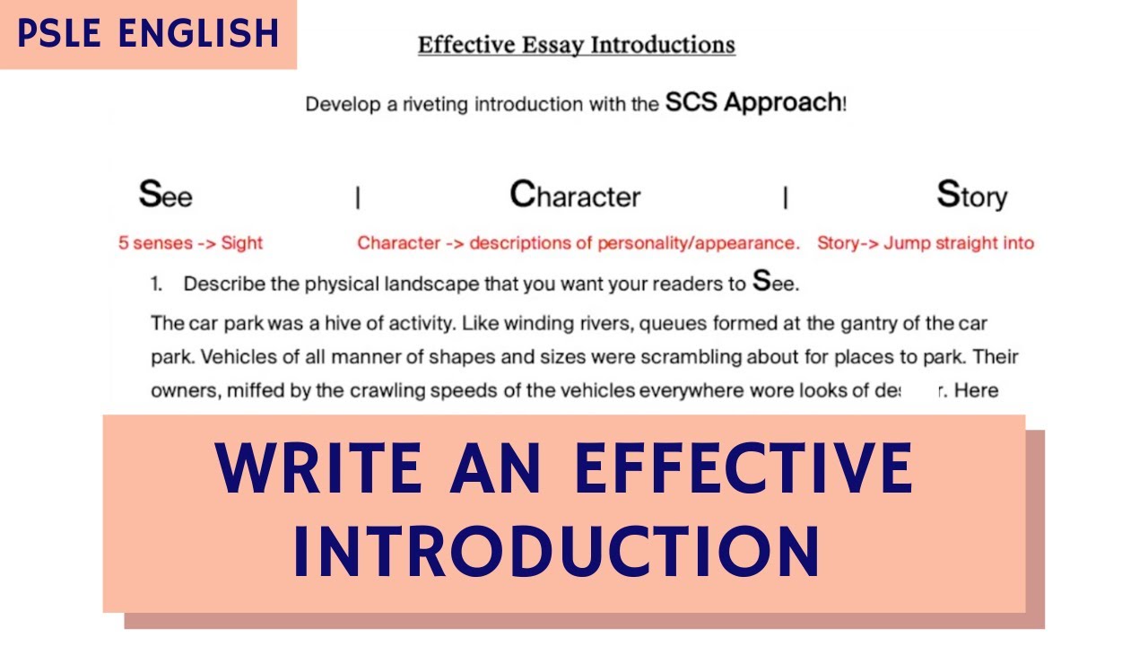 How To Write An Effective Introduction For English Composition Tta