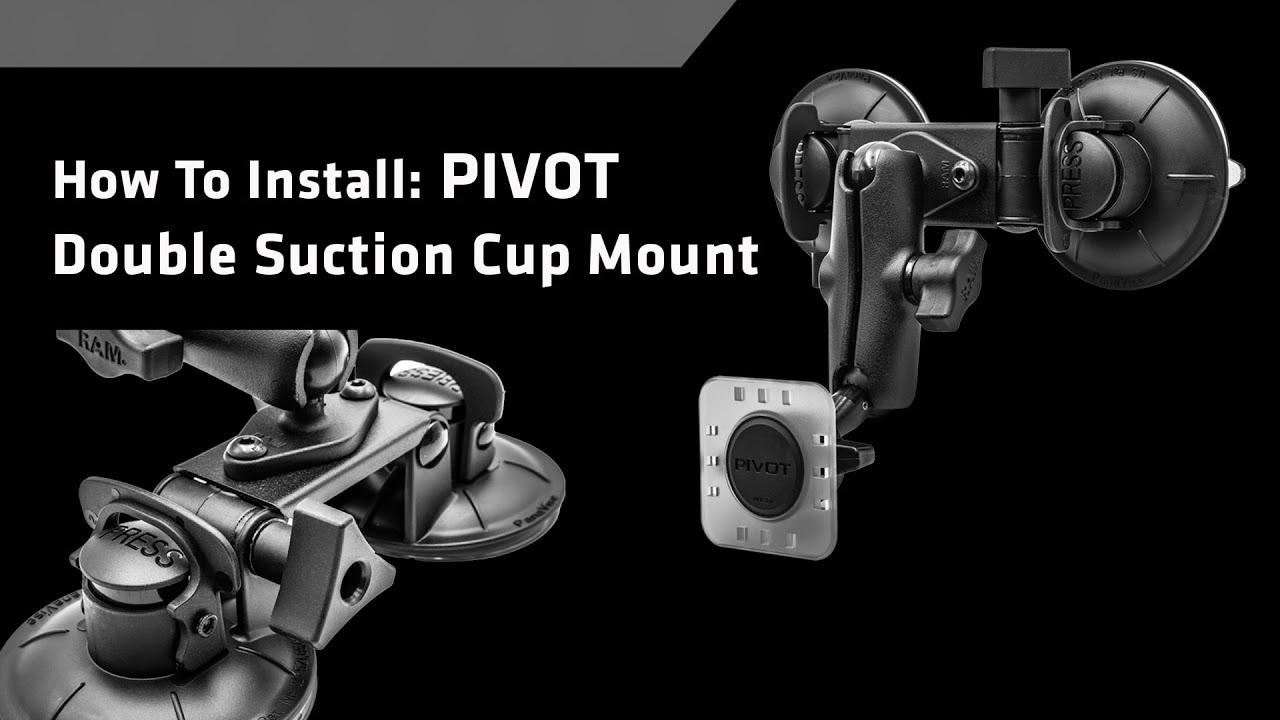 How To Install The Pivot Double Suction Cup Mount Youtube