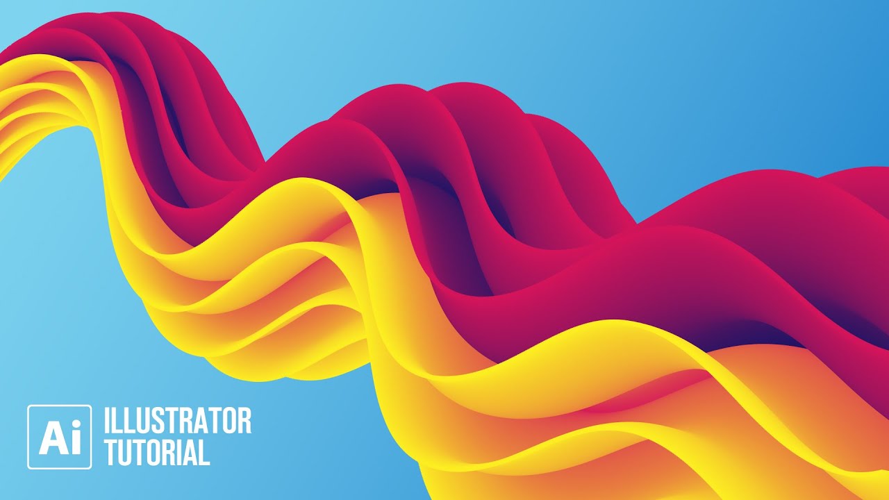 Easy To Create Fluid Color Abstract Background In Illustrator Adobe