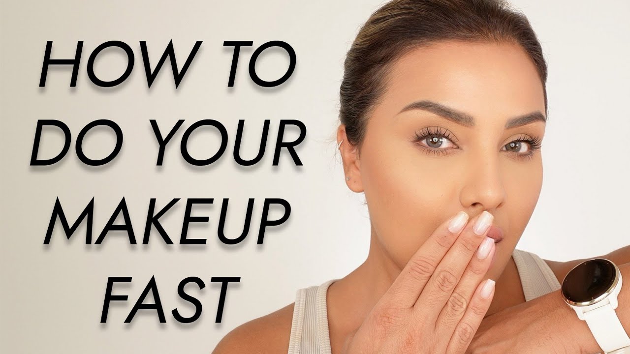How I Do My Makeup Really Fast Nina Ubhi Youtube
