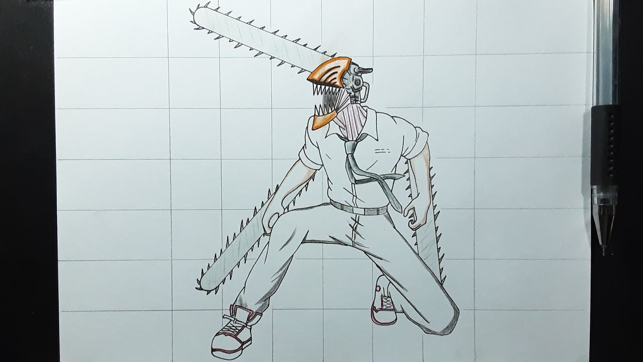 Chainsaw Man Drawing Full Body At Rocio Wilds Blog