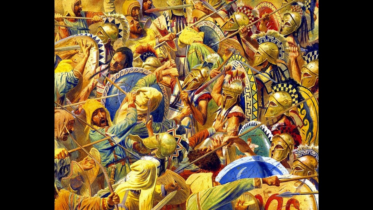 The Bloody Battle Of The Greek Against The Alliance Of The Persians And