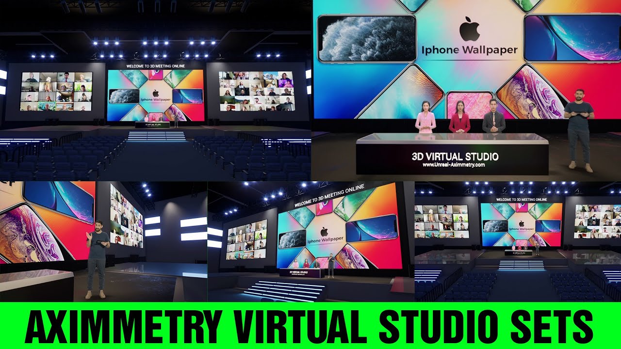 Aximmetry Virtual Studio Set Meeting Online Aximmetry Project