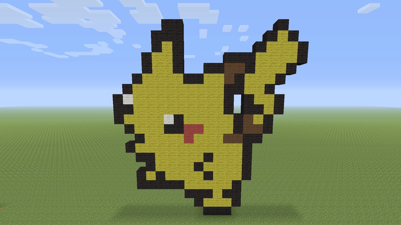 How To Make Pokemon Pixel Art In Minecraft Design Talk