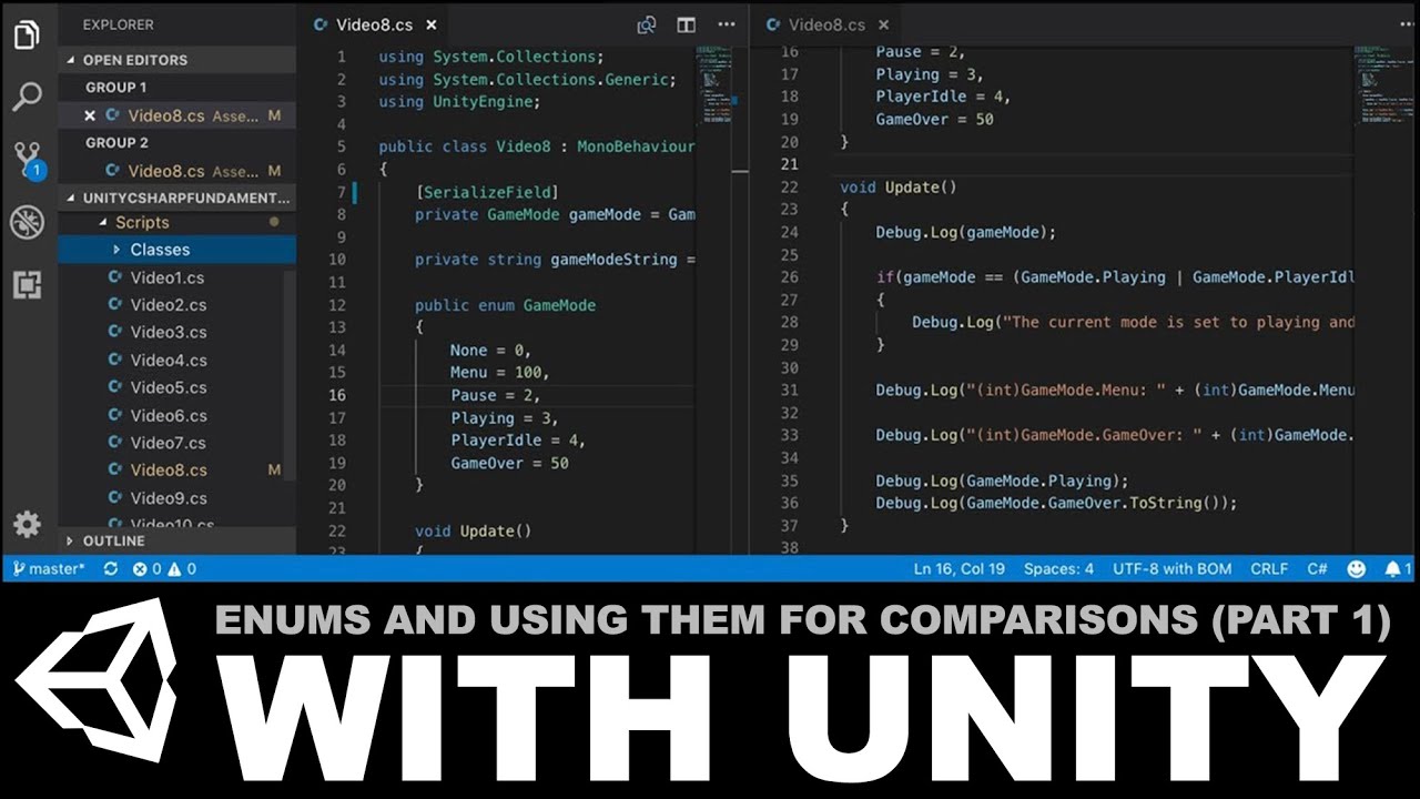 Unity C Fundamentals Enums And Using Them For Logical Comparisons