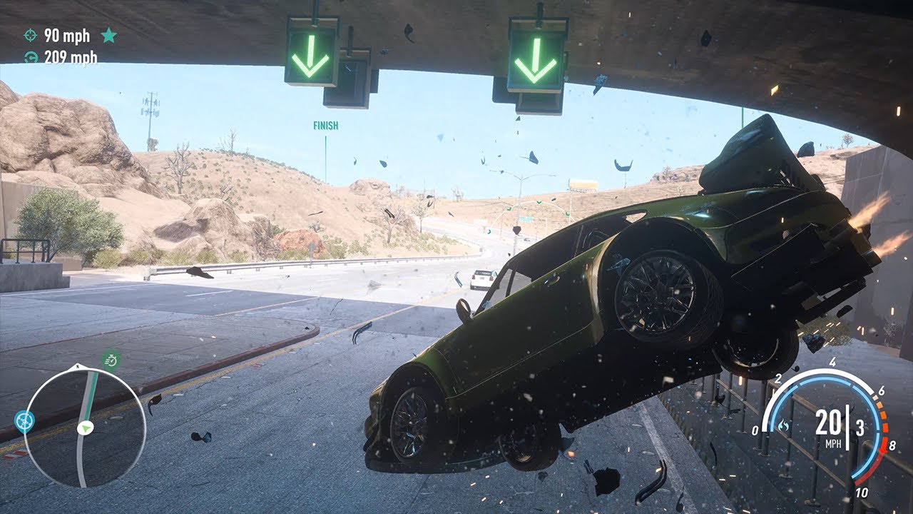 Insane Crash Nfs Payback Youtube