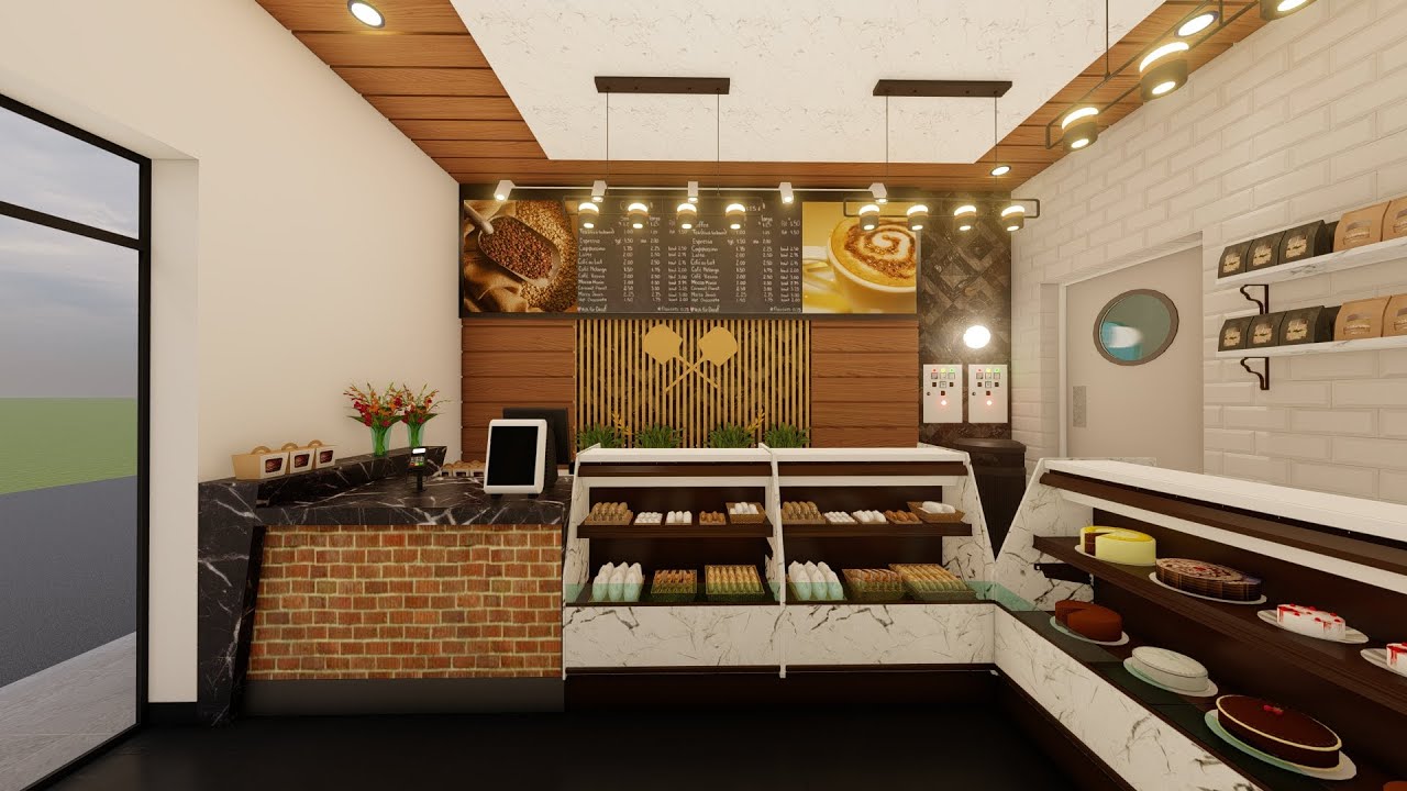 Sweets Cake Shop Design 3d Bakery Coffee Shop Lounge Bar