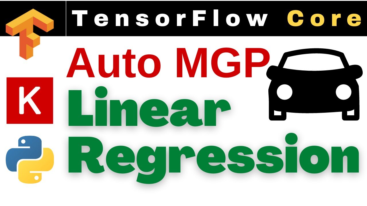 36 Linear Regression Tensorflow Core Api Tutorial Youtube