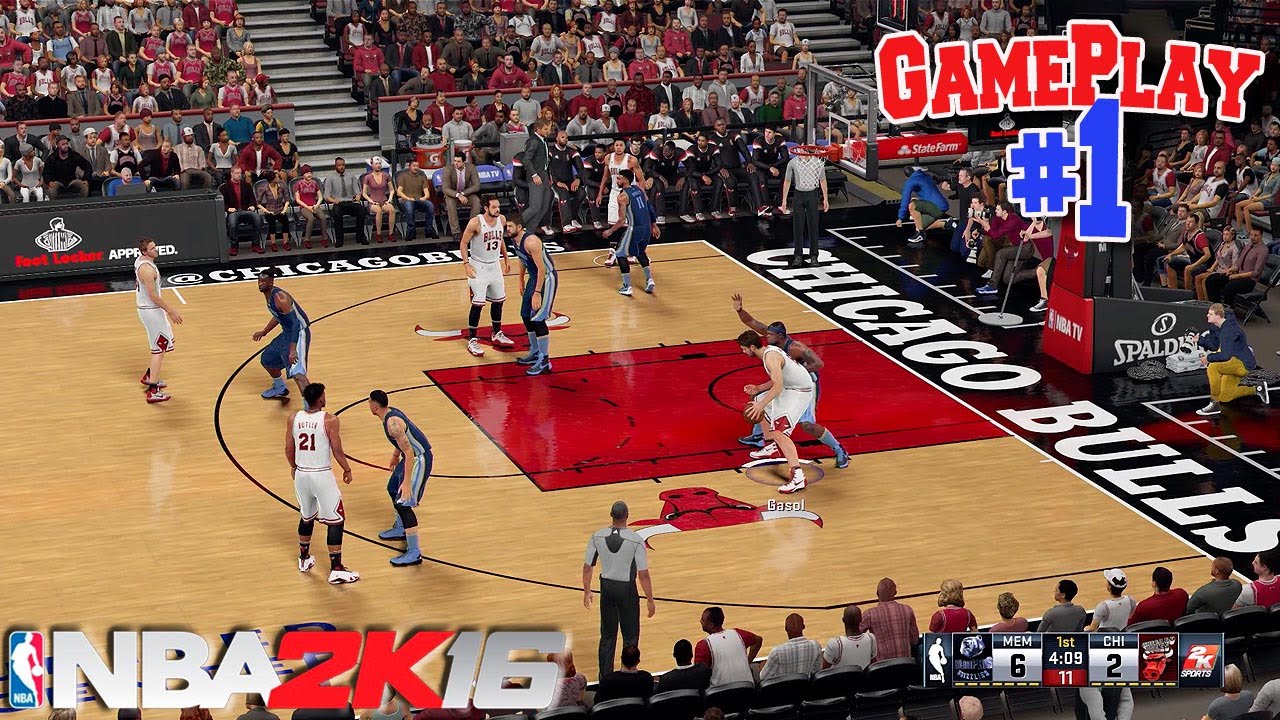 Nba 2k16 Official Gameplay 1 Chicago Bulls Vs Memphis Grizzlies