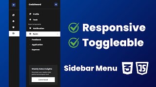 Responsive Dropdown Sidebar Menu Using Html Css And Javascript Tivotal