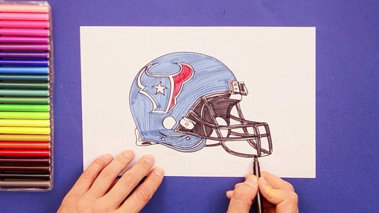 Houston Texans Helmet Drawing