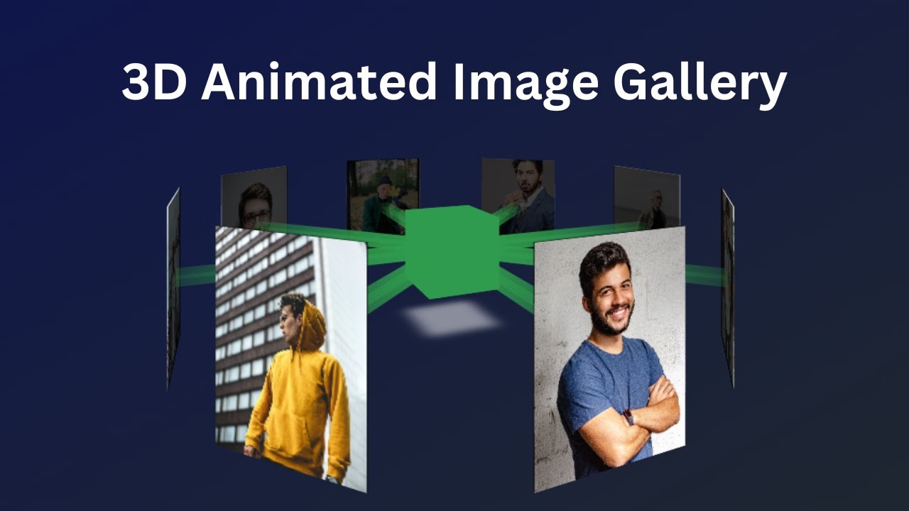 3d Animated Image Gallery Usign Html Css Dynamically Using