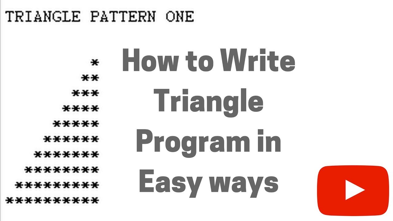 Triangle Shape Program In Java Simple And Easy Way Written Must Watch