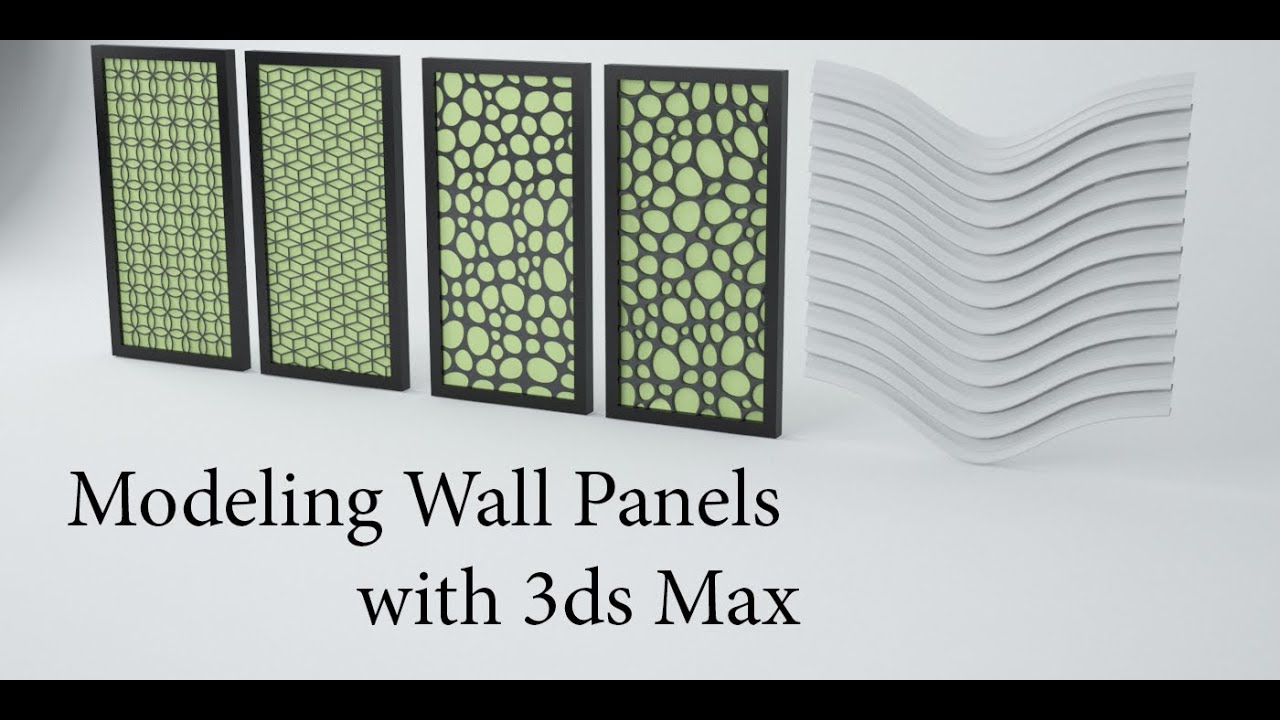 Modeling Wall Panels In 3ds Max Youtube