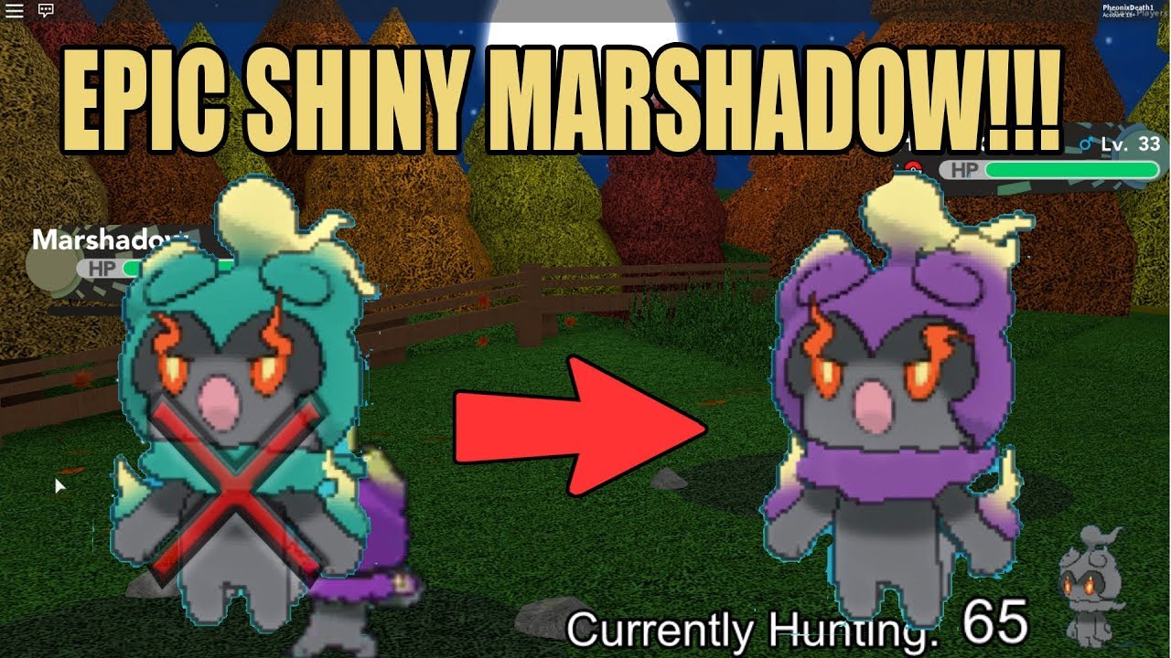Epic Shiny Marshadow In 65 Encounters Pokemon Brick Bronze Youtube