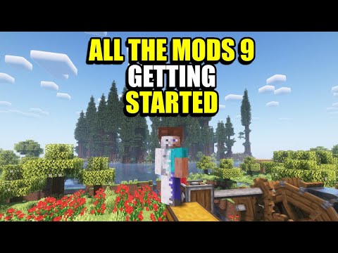 Ep1 Getting Started Minecraft All The Mods 9 Modpack Youtube
