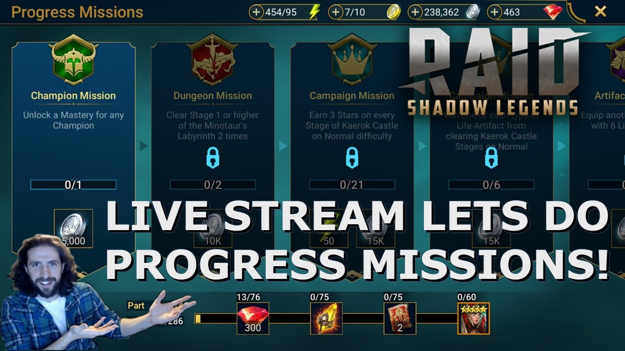 Raid Shadow Legends Progress Missions How To Do Them Stream And How