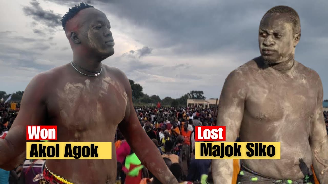Akol Agok Vs Majok Siko South Sudanese Wrestling Youtube