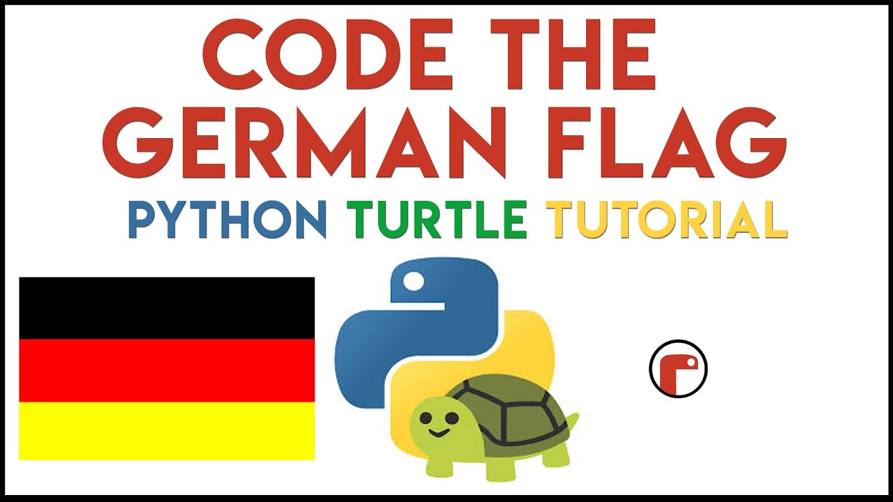 Python Turtle Code The German Flag Tutorial Youtube