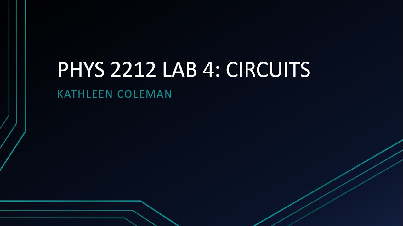 Phys 2212 Lab 4 Youtube