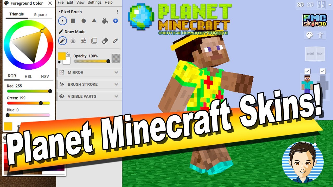 How You Can Use The Planet Minecraft Skins Editor How To Edit Planet
