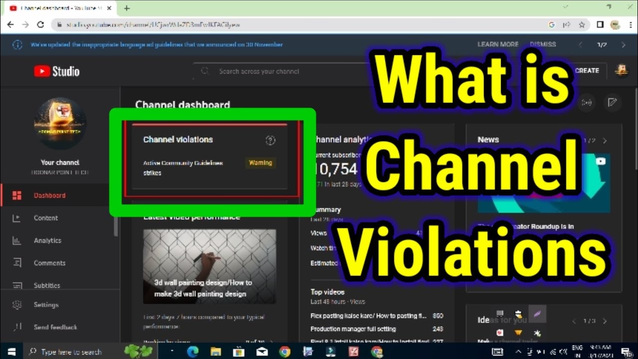 Channel Violations What Is Channel Violations Youtube