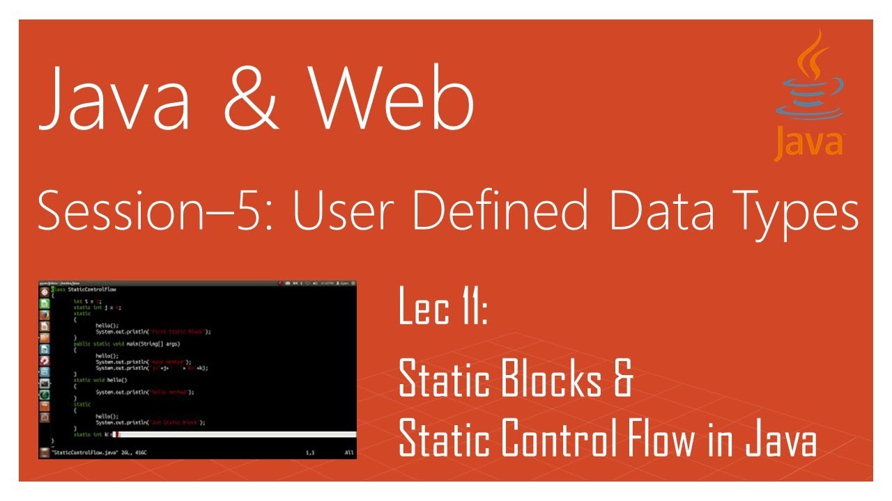 Static Blocks Static Control Flow Java Youtube