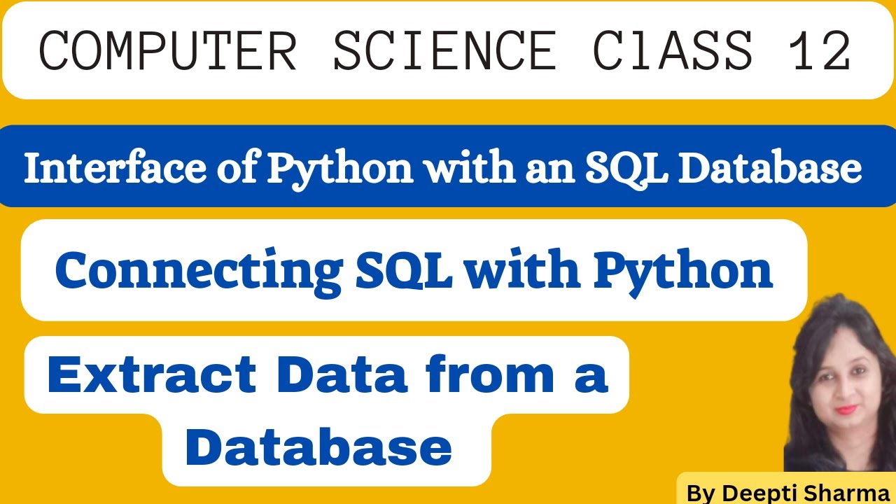 Interface Of Python With An Sql Database Connecting Sql With Python