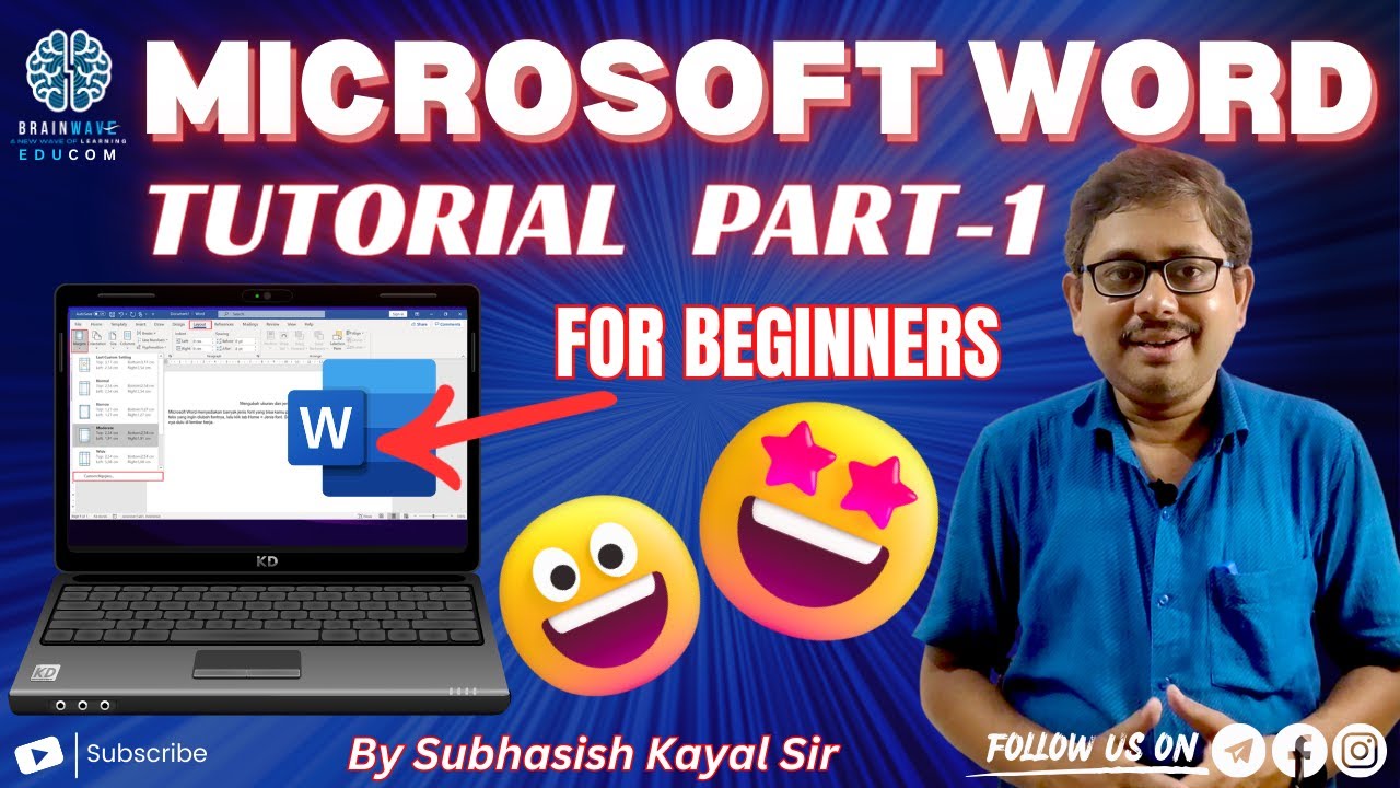 Ms Word Tutorial Part 1 Microsoft 365 Ms Word Ms Office Youtube
