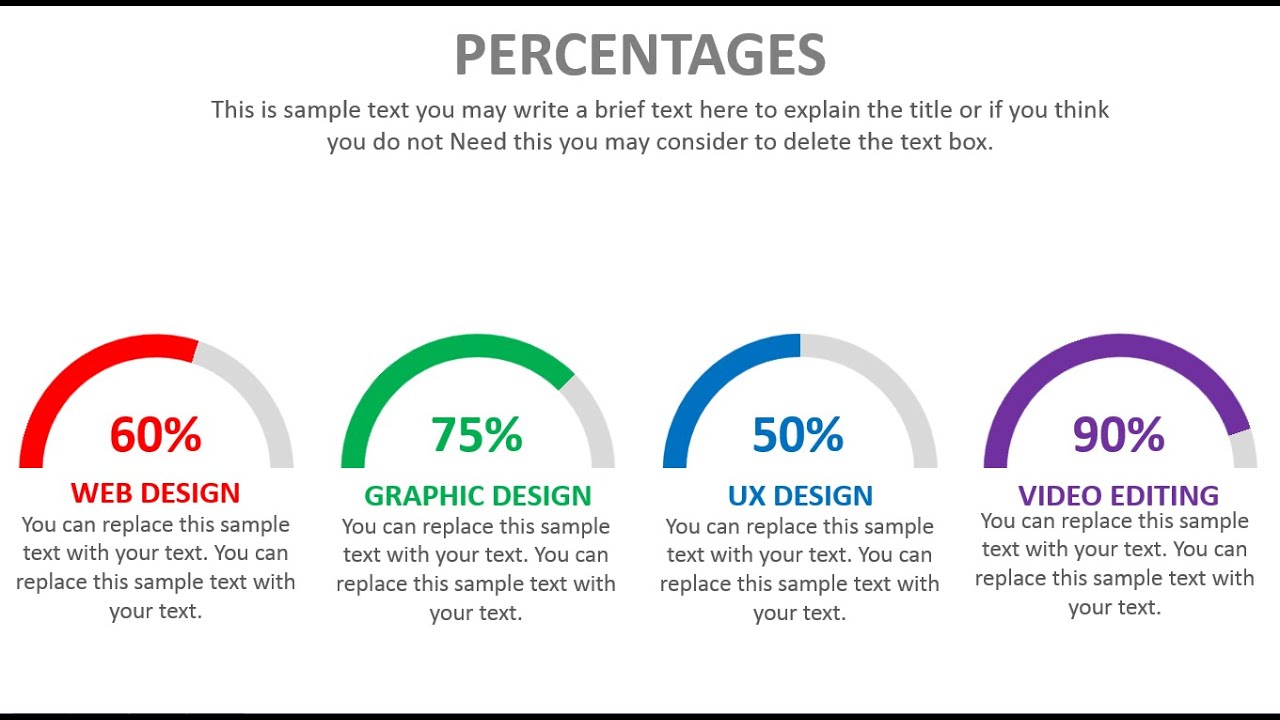 Powerpoint Animated Percentage Info Graphics Slide Design Tutorial