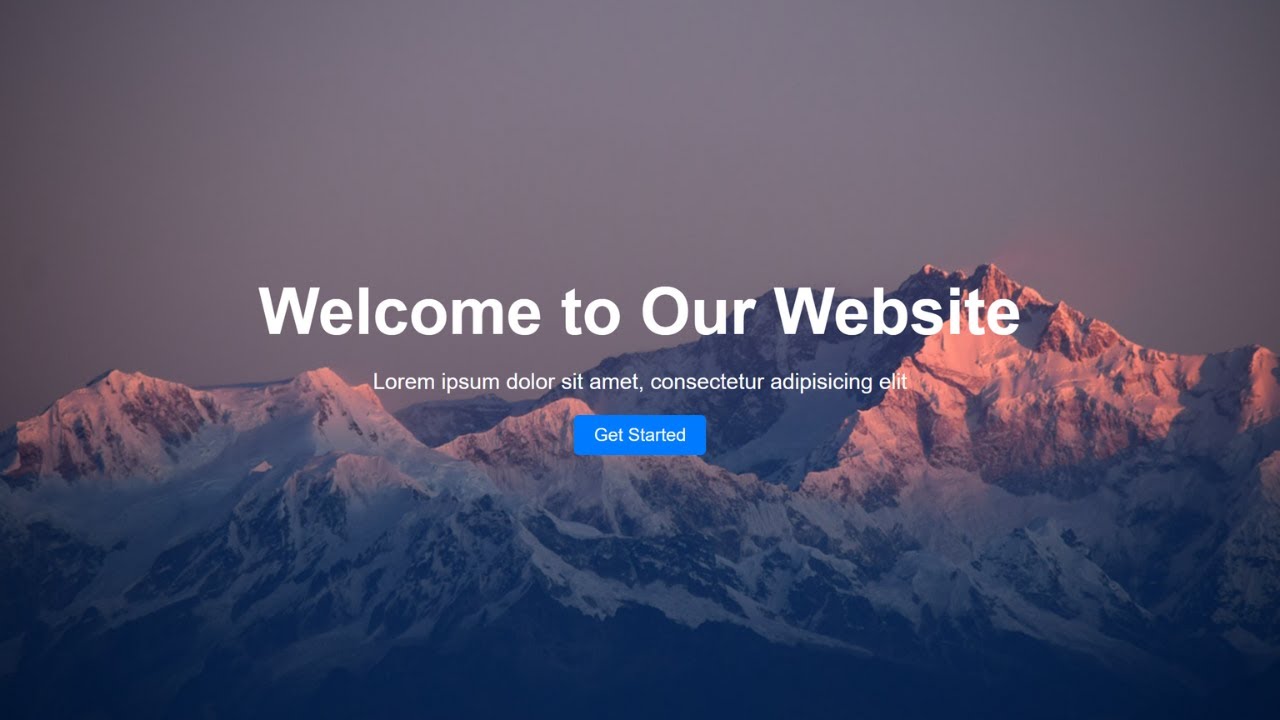 Designing A Hero Section With Html Css Hero Section Website Youtube