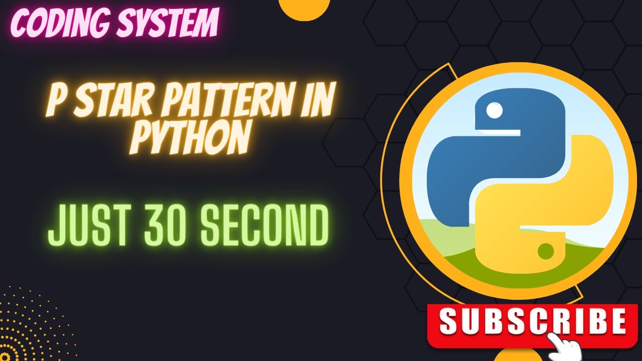 P Star Pattern In Python For Loop Star Patterns Python3 Star Patterns